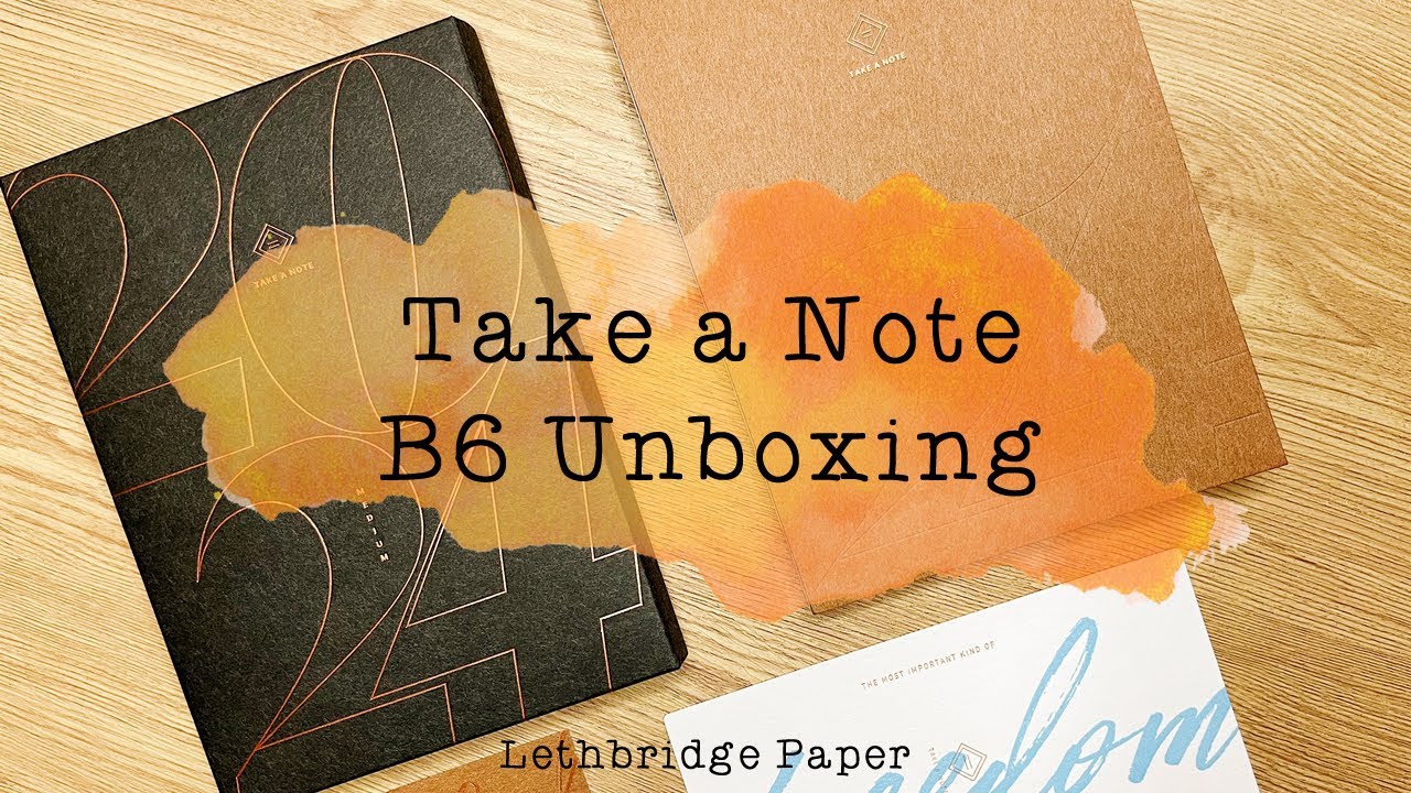 Take A Note Planner B6 Unboxing & Mini Review - YouTube
