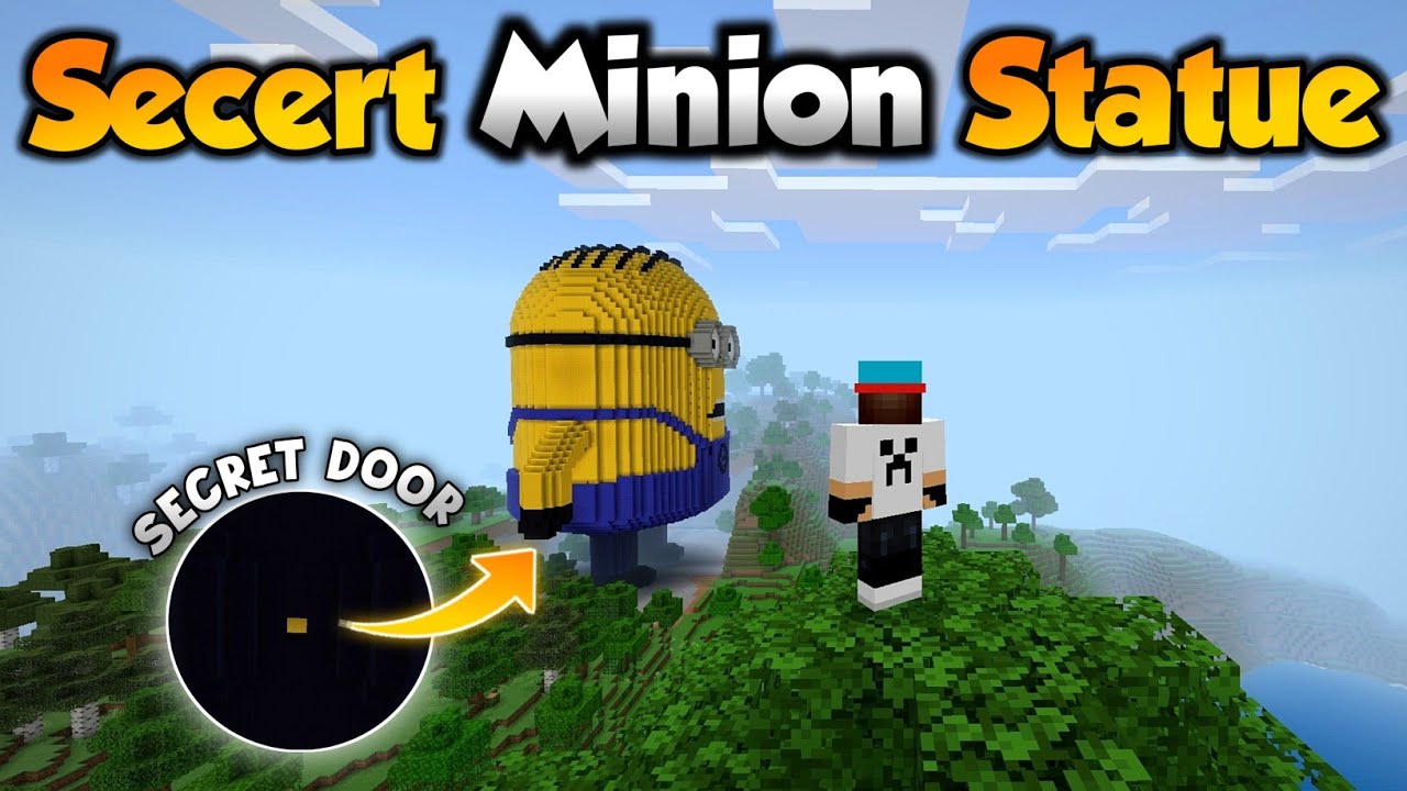 I Found The Secret Minion Statue In Minecraft. Mysterious Statue ...