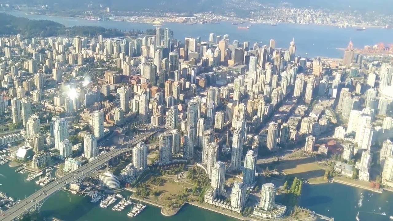 Fly over Vancouver Canada - YouTube