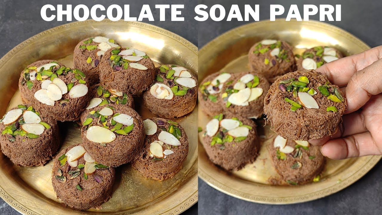 Chocolate soan papdi | Soan papdi recipe | How to make soan papdi ...