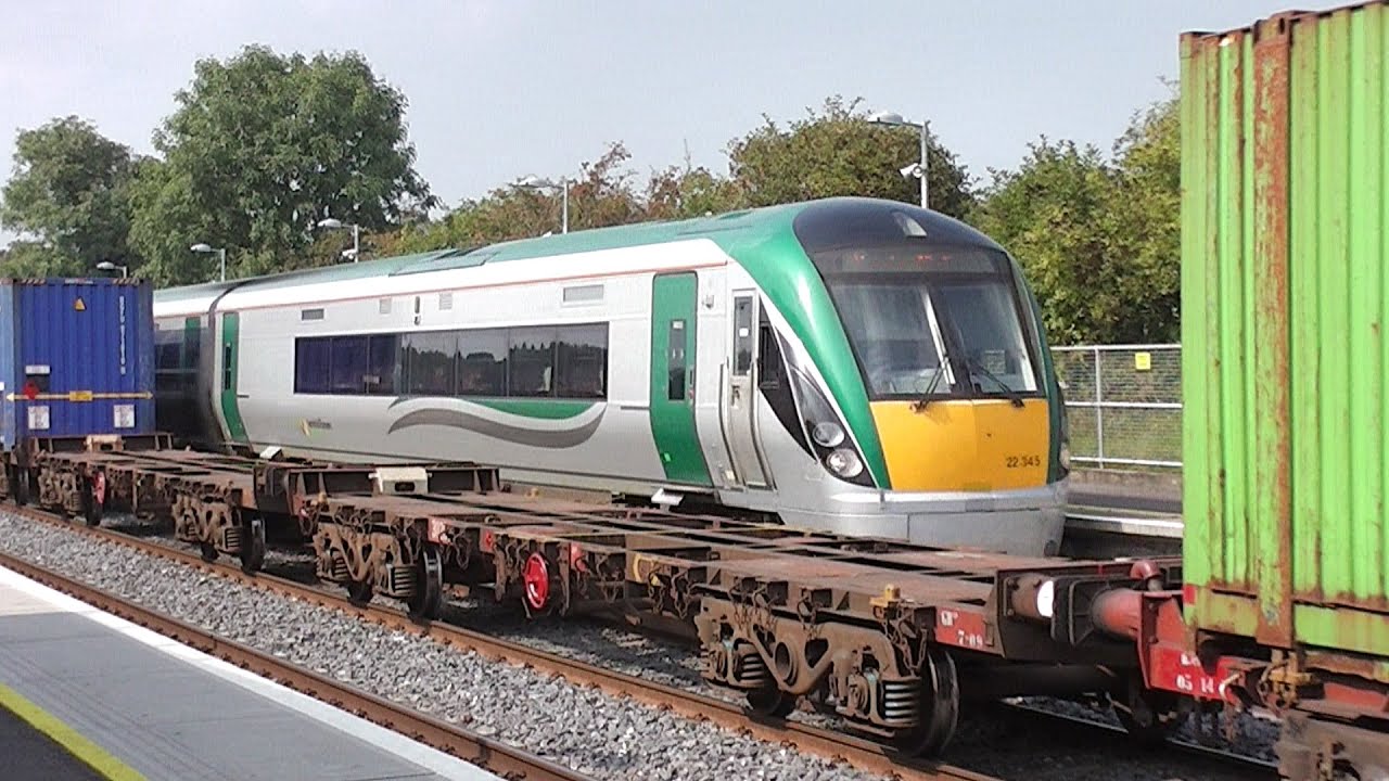 IE 22000 Class ICR Train number 22345 - Kildare Station, Ireland - YouTube