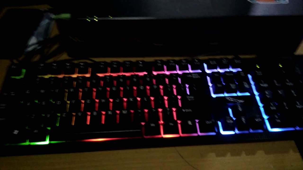 review keyboard leopard g20 - YouTube