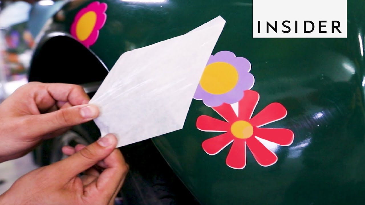 Car Stickers Wrap around Anything - YouTube