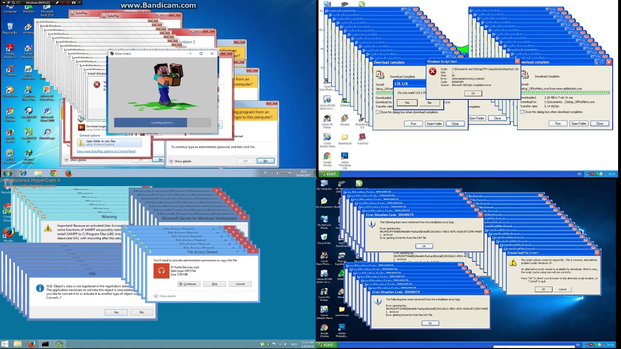 Dzaki Kunz windows crazy error battle - YouTube