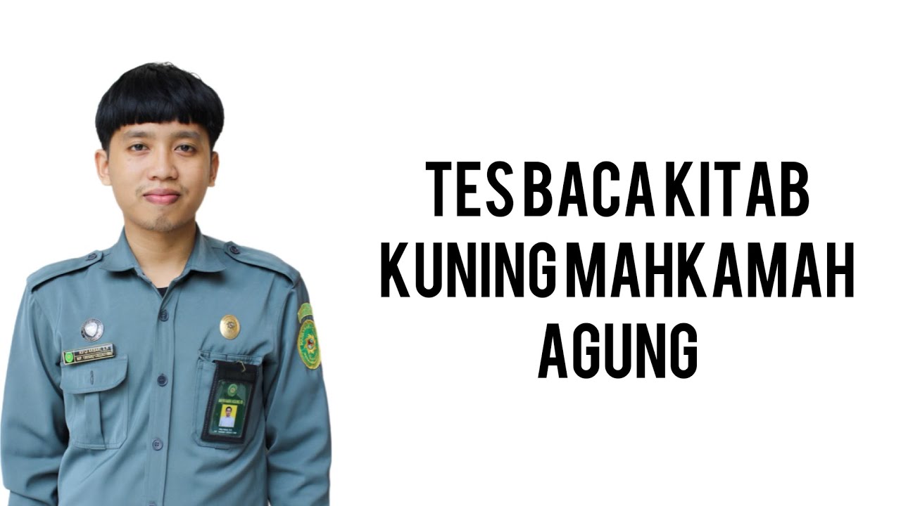 Tes Baca Kitab Kuning Ujian Cakim Pengadilan Agama - YouTube