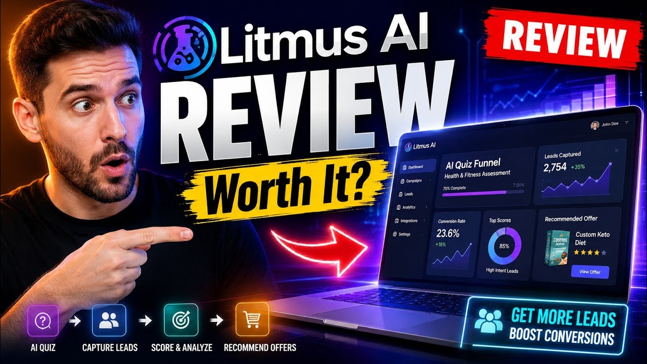 Litmus AI Review + Bonuses | AI Funnel Builder Explained - YouTube