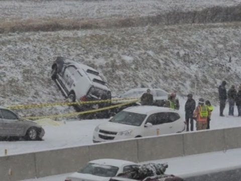 Deep freeze: Storm brings snow, sleet & freezing rain - YouTube