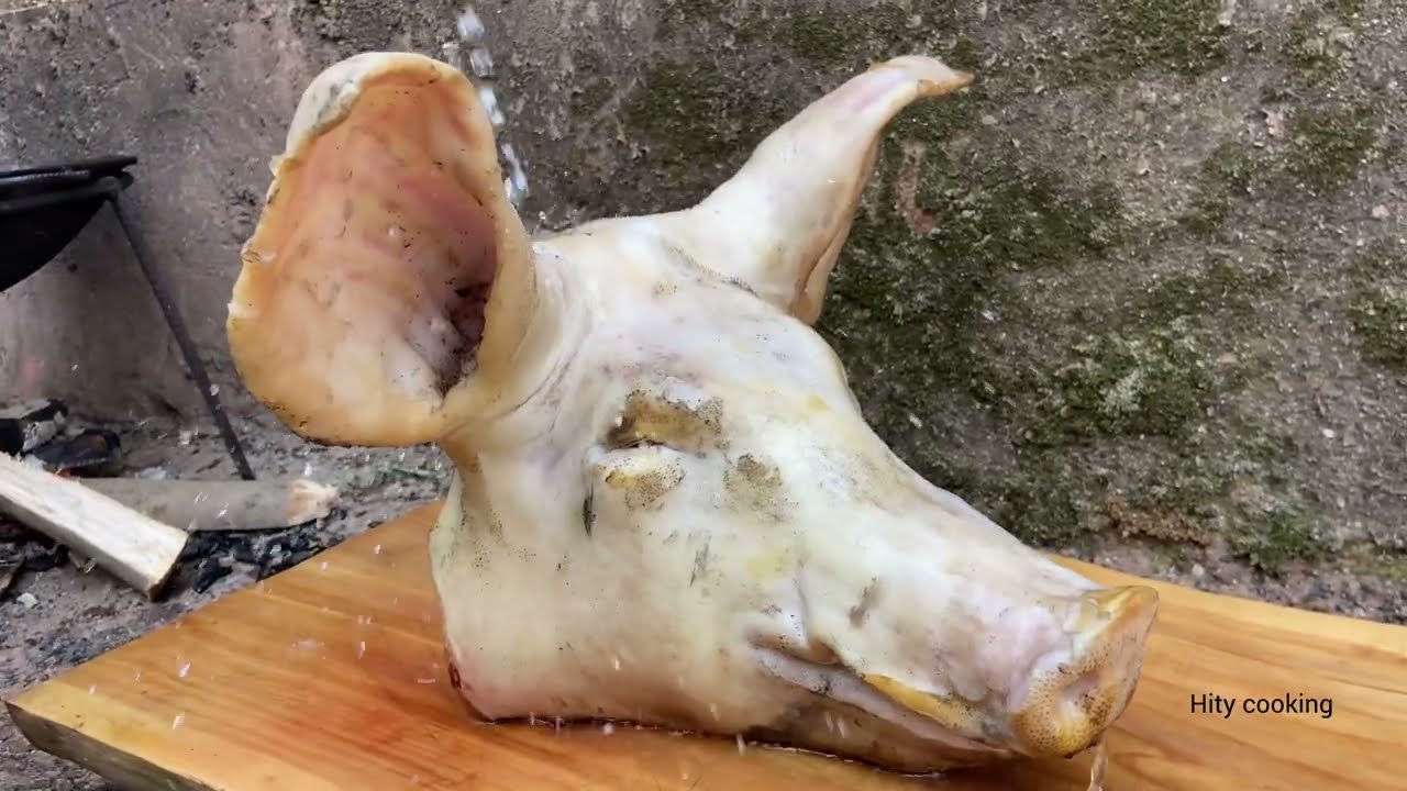 Best Way Cooking Pig Head Meat Recipe / Cooking Pork Belly Recipe - YouTube
