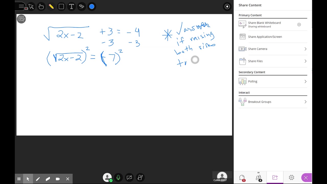 An impossible equation-no solution (extraneous root) - YouTube