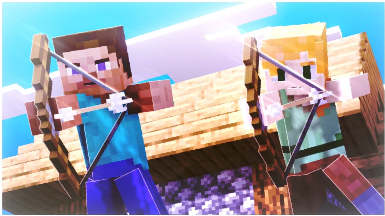 Alex and Steve vs Pillagers Minecraft animation Pt -2 | Prisma 3d - YouTube