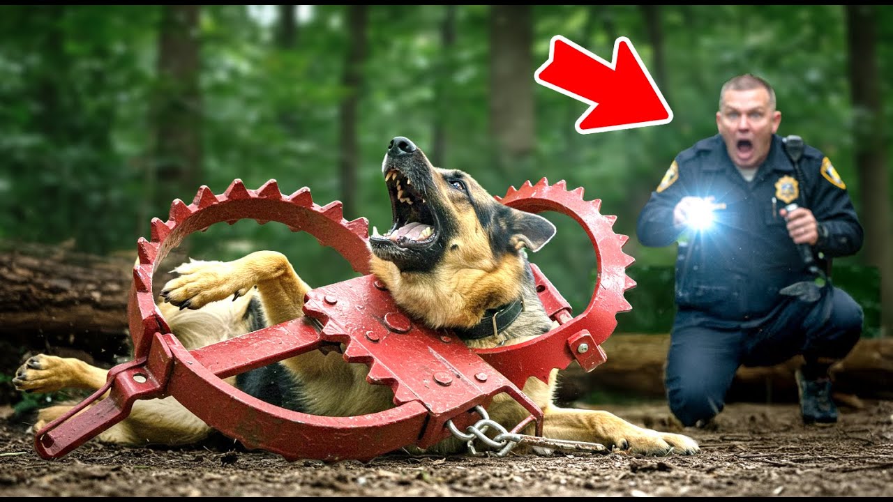 Man Rescues a Crying German Shepherd from a Trap — What He Discovers ...