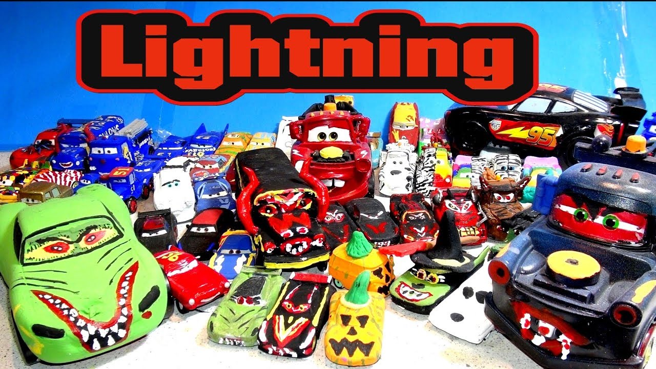 Halloween Pixar Cars Customs with Lightning McQueen Vampire Miss ...