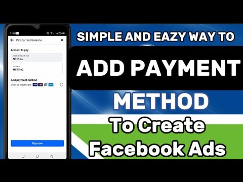 How to add Payment method - How to create ads on Facebook - YouTube