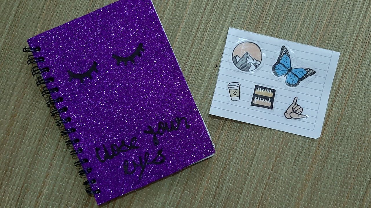 Aprender a decorar libretas y hacer stickers - YouTube