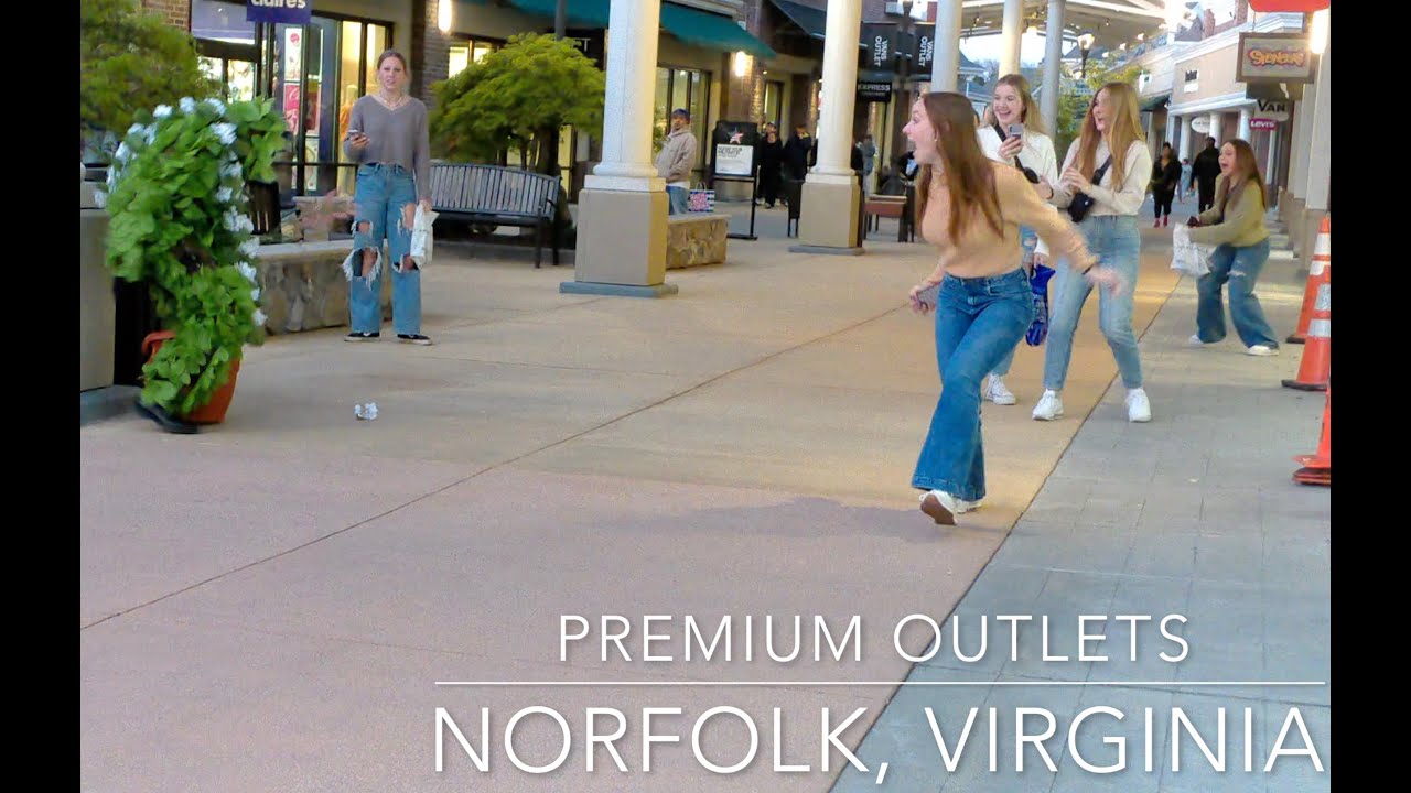 BUSHMAN PRANK: Screaming Shoppers- NORFOLK, VIRGINIA PREMIUM OUTLETS ...