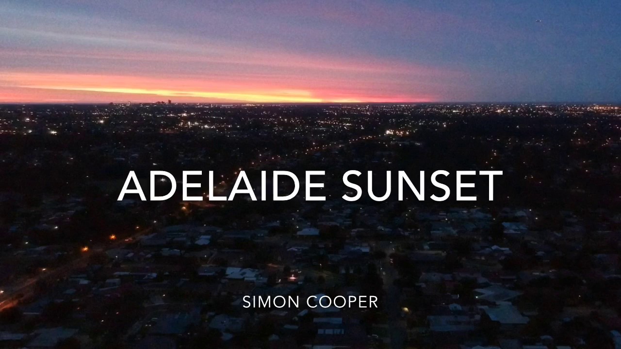 Aerial Footage Of A Spring Sunset Over Adelaide - YouTube