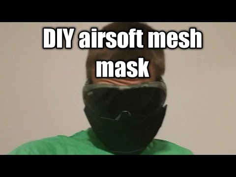 How to Make a Homemade Airsoft Mesh-Mask - YouTube