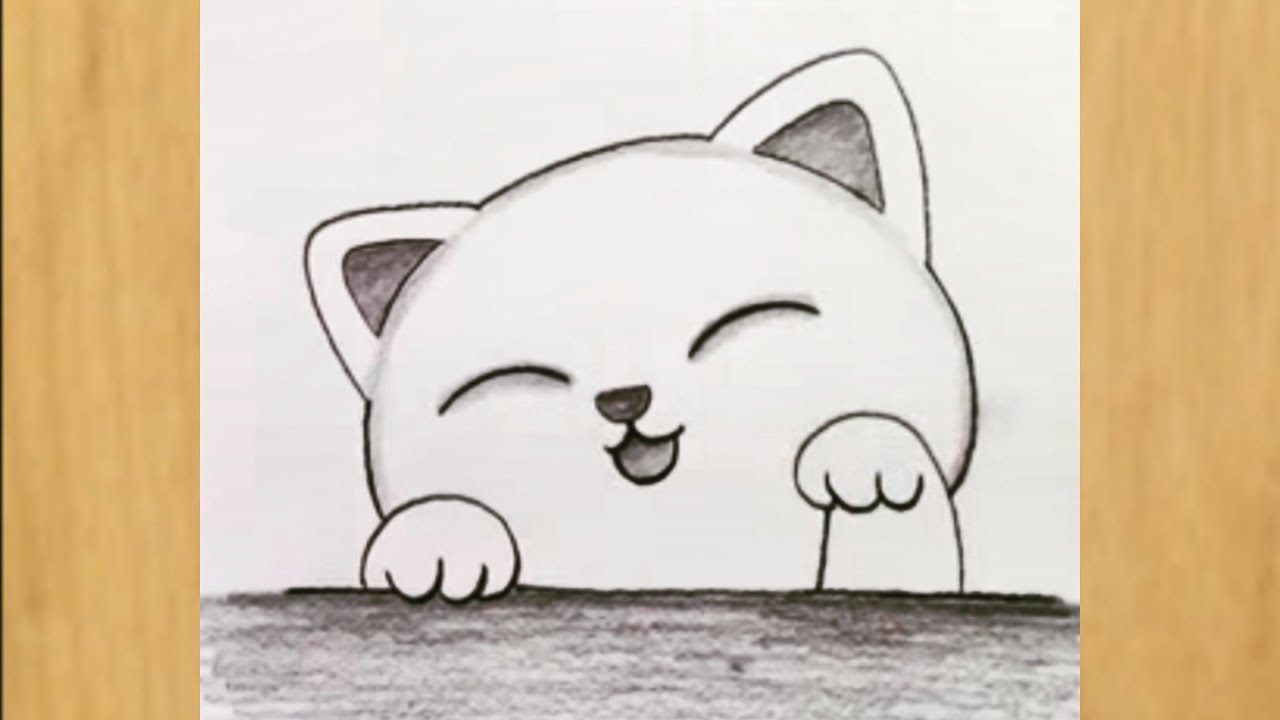 How to draw cat | Cat Drawing step by step | Cat Drawing | Very easy ...