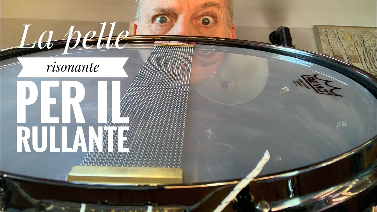 settare il rullante: la pelle risonante - YouTube