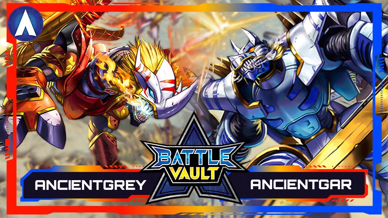 RED OR BLUE HYBRID? AncientGreymon VS AncientGarurumon | BATTLE VAULT ...