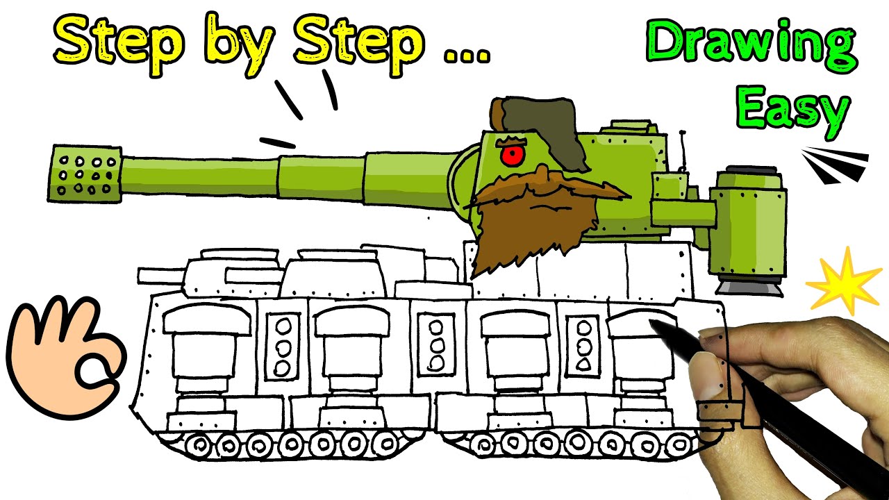 Cara Menggambar Tank Kartun Vladimir Supertank | Valhalla Toons - Part ...