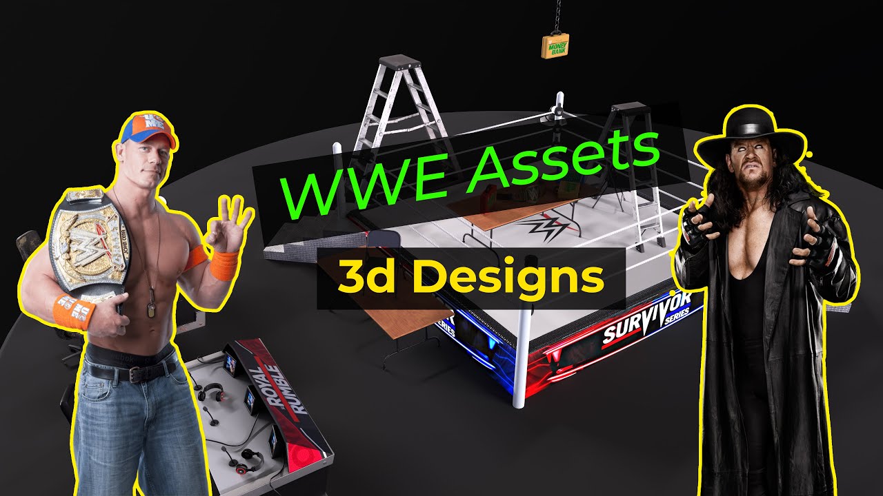 WWE Assets 3d Designs - YouTube