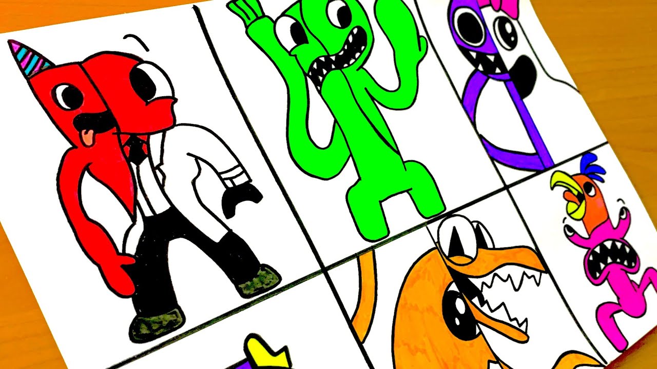 Drawing Rainbow Friends Become Garten Of Banban Youtube