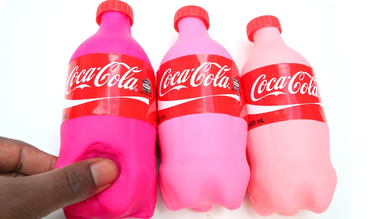 DIY How Make Pink Coca Cola Play Doh Collection Mighty Toys Modelling ...