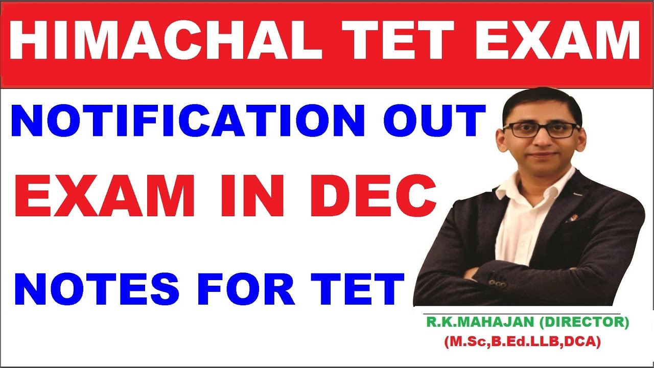 HP TET 2022 Notification : HP TET Form Fill Up [HP TET Preparation 2022 ...