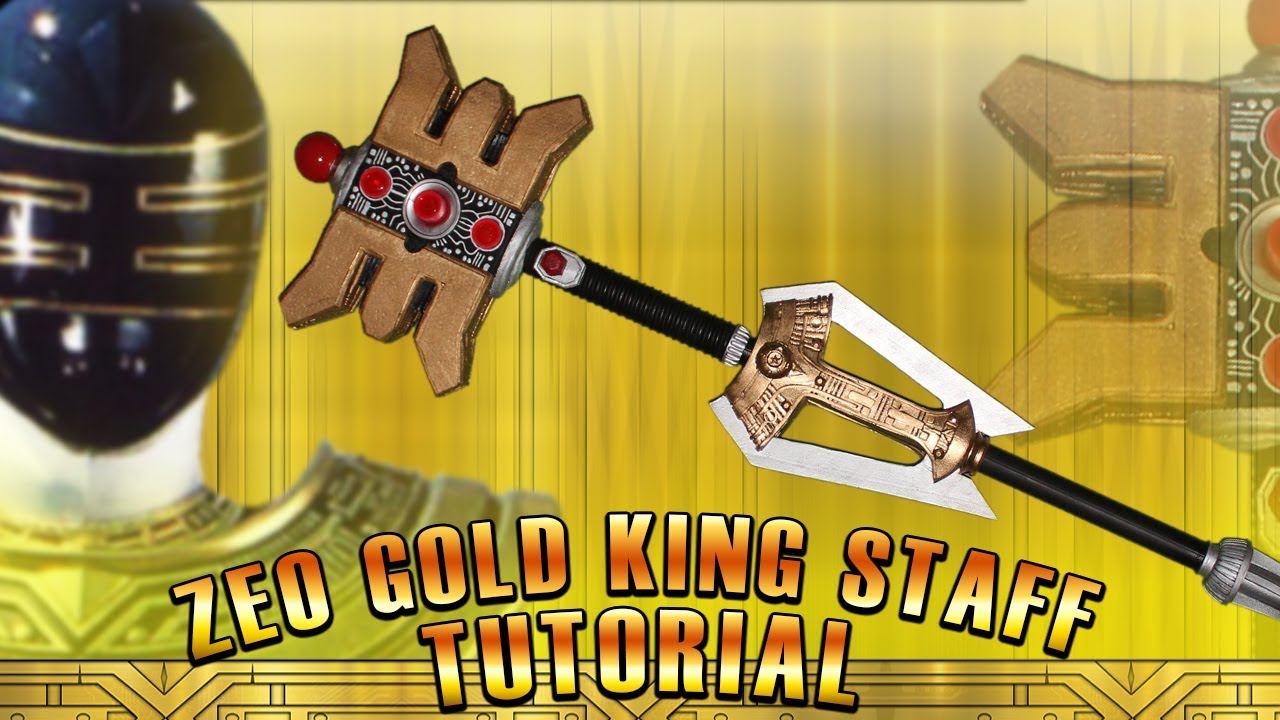 ZEO GOLD RANGER STAFF Tutorial DIY - YouTube