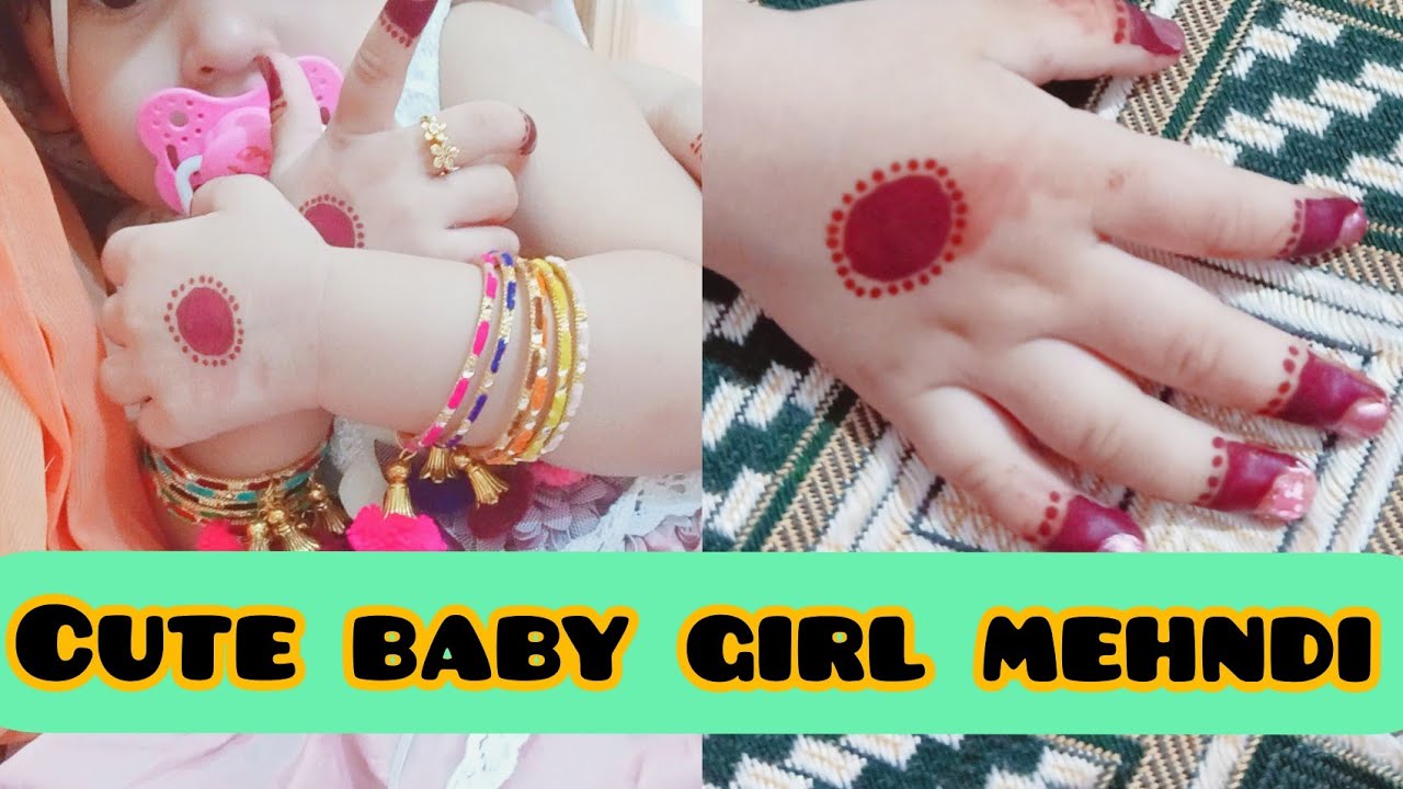 Baby Girl Mehndi Design | Simple Cute Mehndi design | Chand Rat Mehndi ...