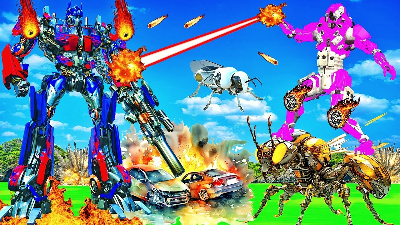 ऑप्टिमस कार रोबोट Magical Optimus Car Robot RC Robot Hindi Kahaniya ...