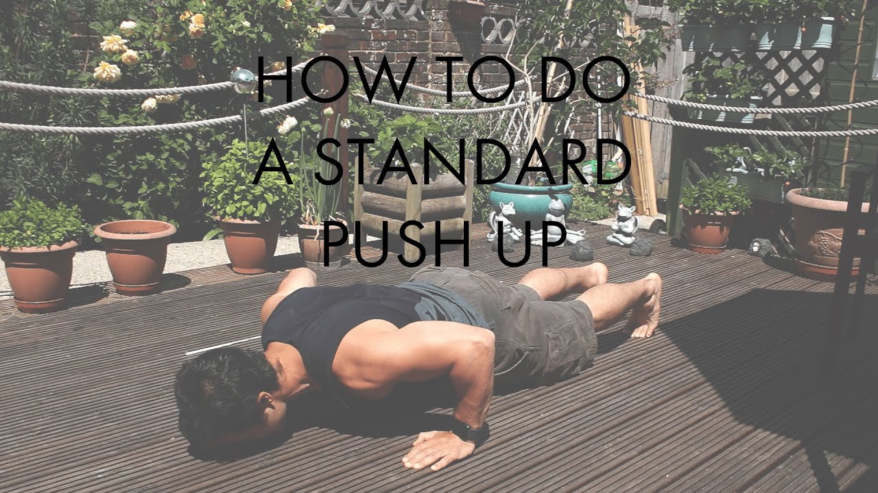 Push Up For Begginers: Standard Push Up Form - YouTube