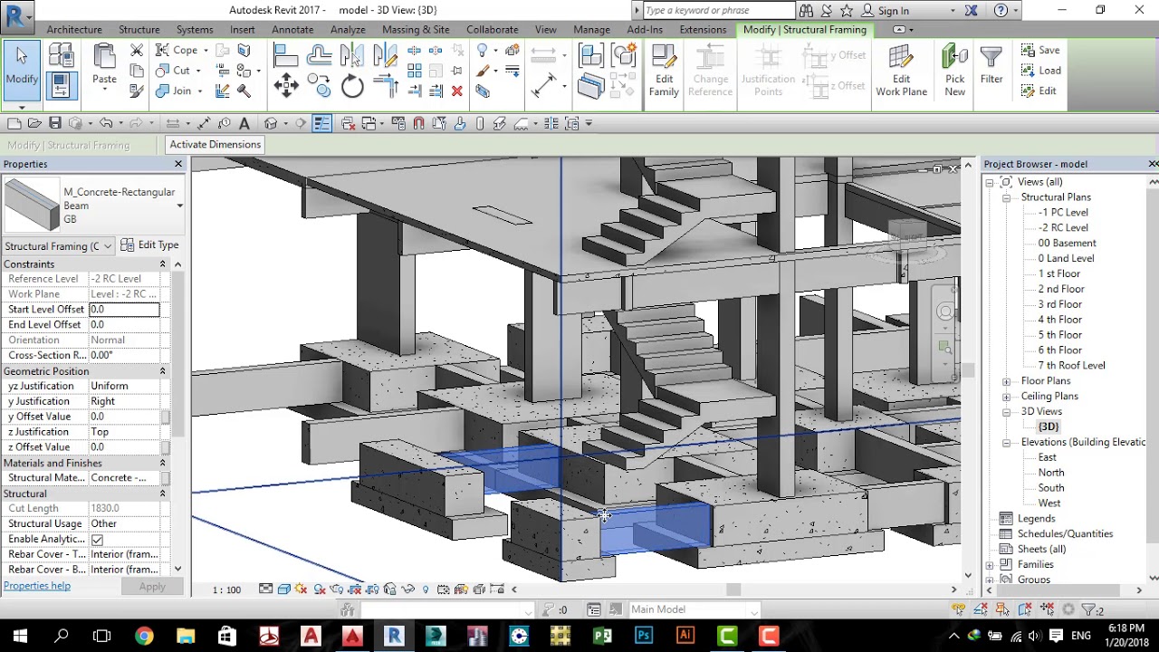 Lec 12 Stairs Modeling - YouTube