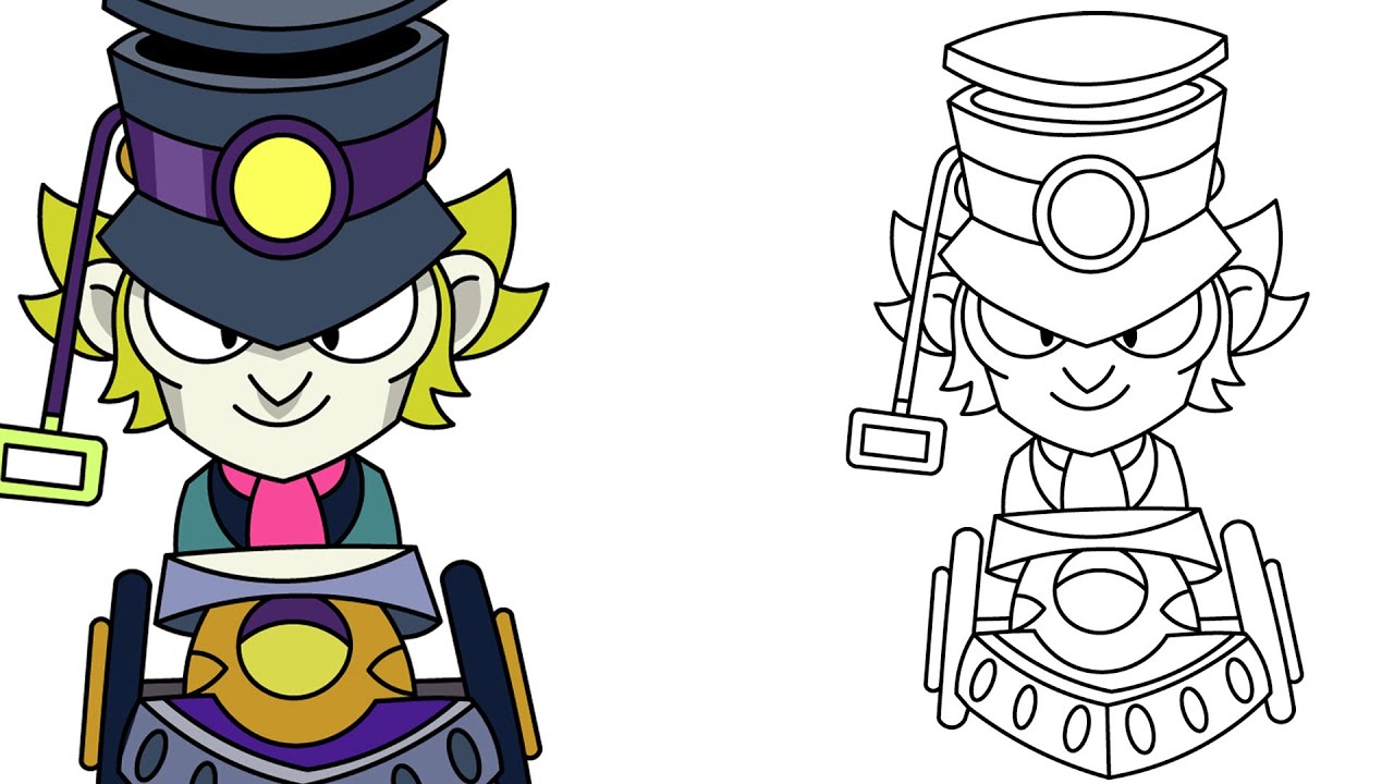 How to Draw Chuck | Brawl Stars | Easy Drawing Step-by-Step | Art for ...