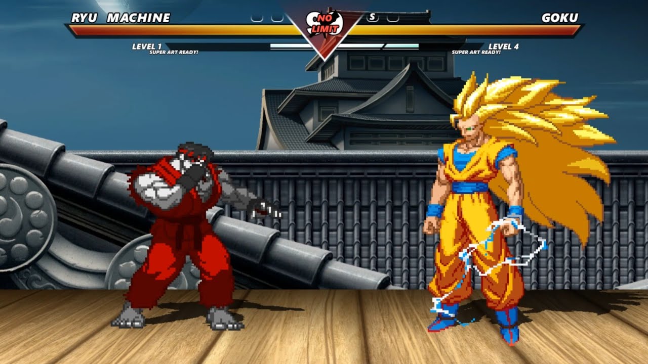 RYU MACHINE vs GOKU - The most epic fight - YouTube