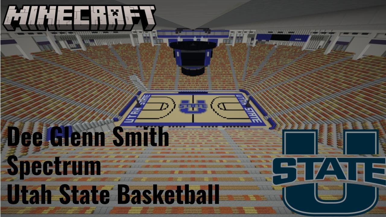 Utah State Basketball Spectrum In Minecraft - YouTube