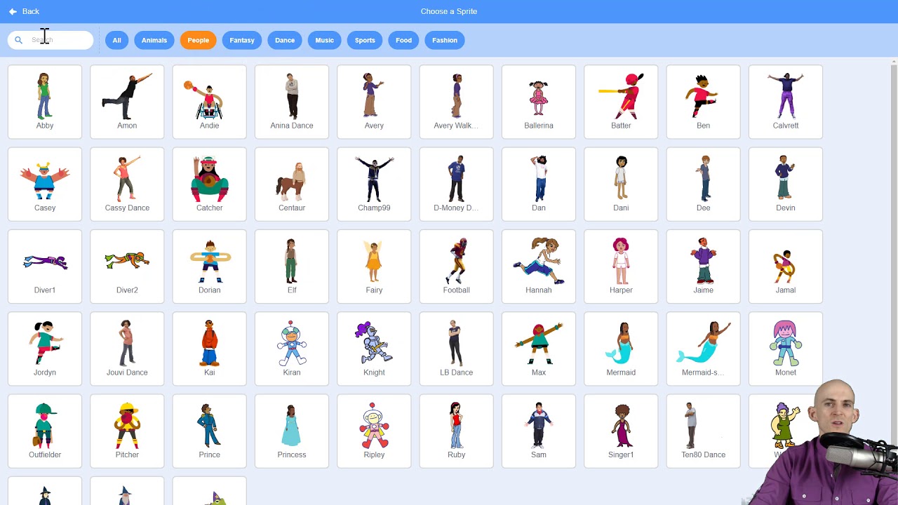 Interactive Collage - Add and Code Sprites - YouTube
