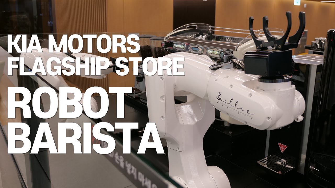 2021 KIA FLAGSHIP STORE ROBOT BARISTA - YouTube