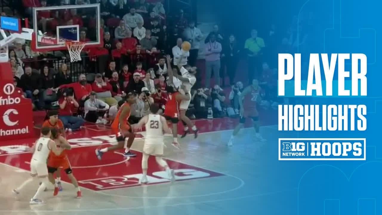 Will Riley Highlights vs. Nebraska | Illinois Basketball | 01/30/2025 ...