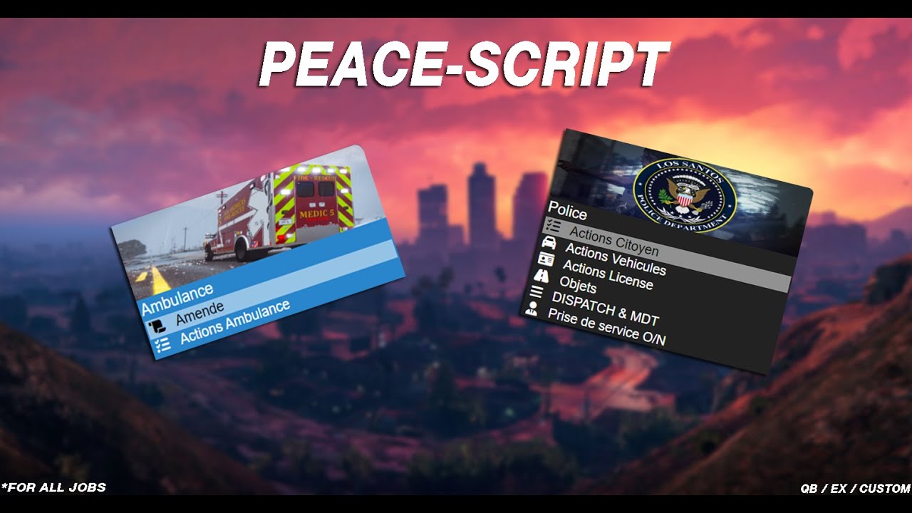 [QB / ESX / CUSTOM] JOBMENU - BEST JOBMENU SYSTEM - YouTube