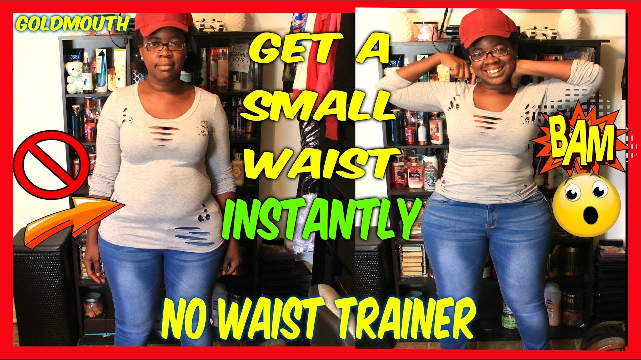 MAKE YOUR WAIST LOOK SMALL INSTANTLY!!!..NO WAIST TRAINER - YouTube