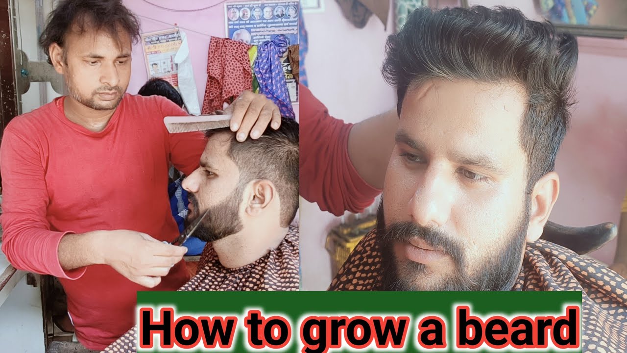 how to grow a beard golai mein dadhi setting karna - YouTube
