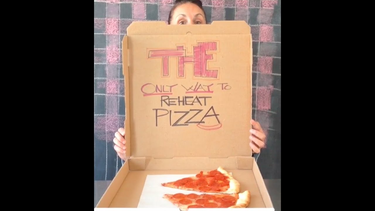 Libbie's Life Hacks: The Absolute BEST Way to Reheat Pizza - YouTube