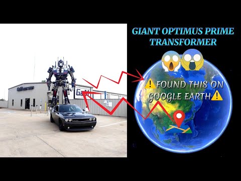 I FOUND GIANT OPTIMUS PRIME TRANSFORMER ON GOOGLE EARTH - YouTube