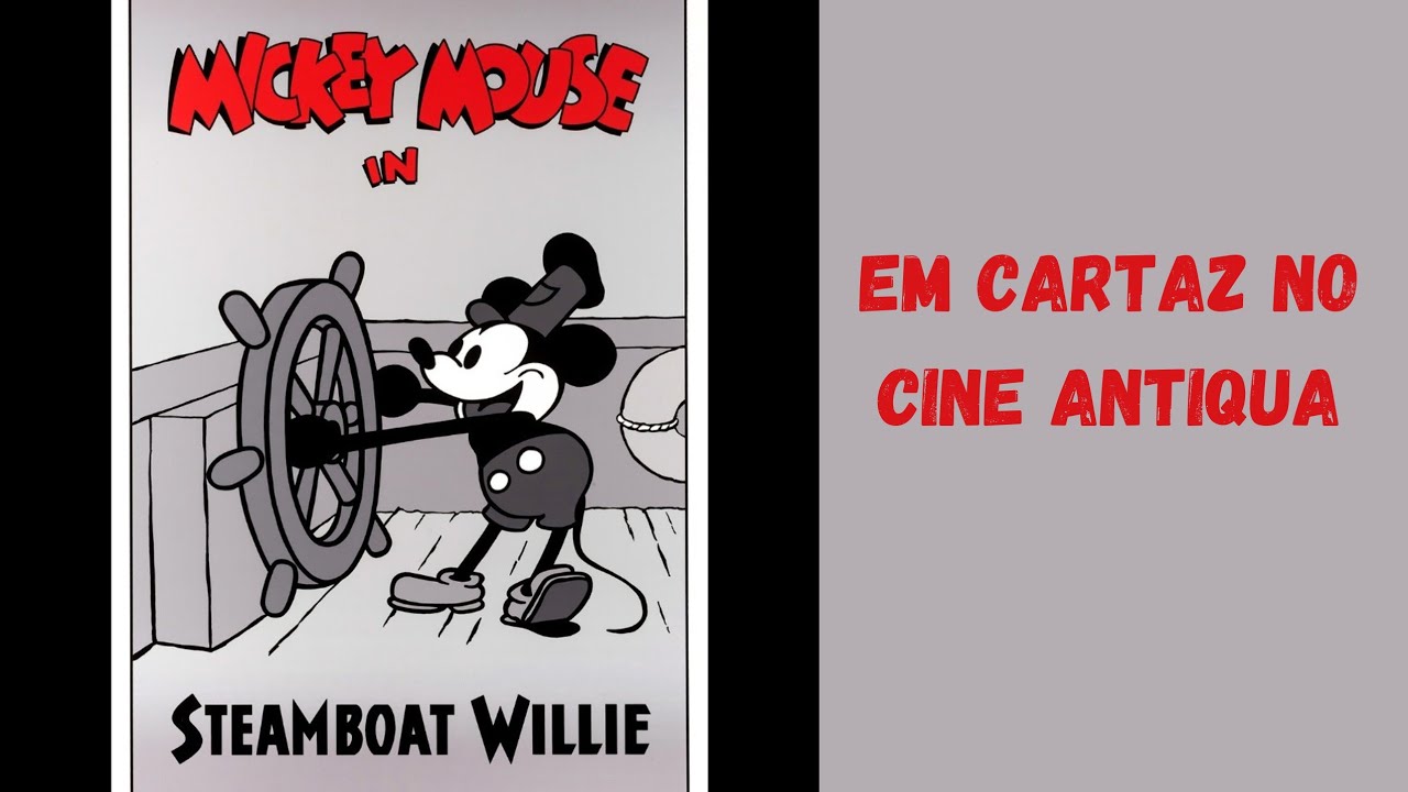 Steamboat Willie (1928), Walt Disney, estrelando Mickey Mouse - full HD ...