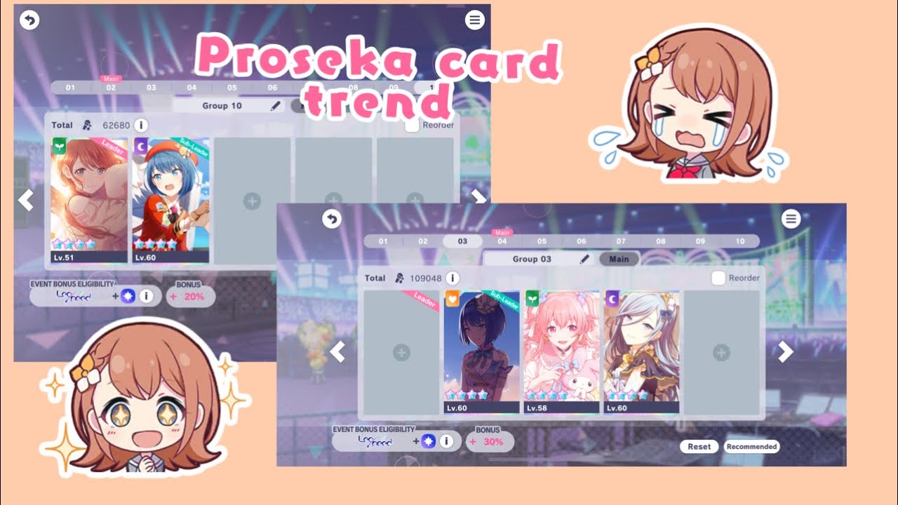 Project Sekai Card Trend (phone and iPad in 1 video) - YouTube
