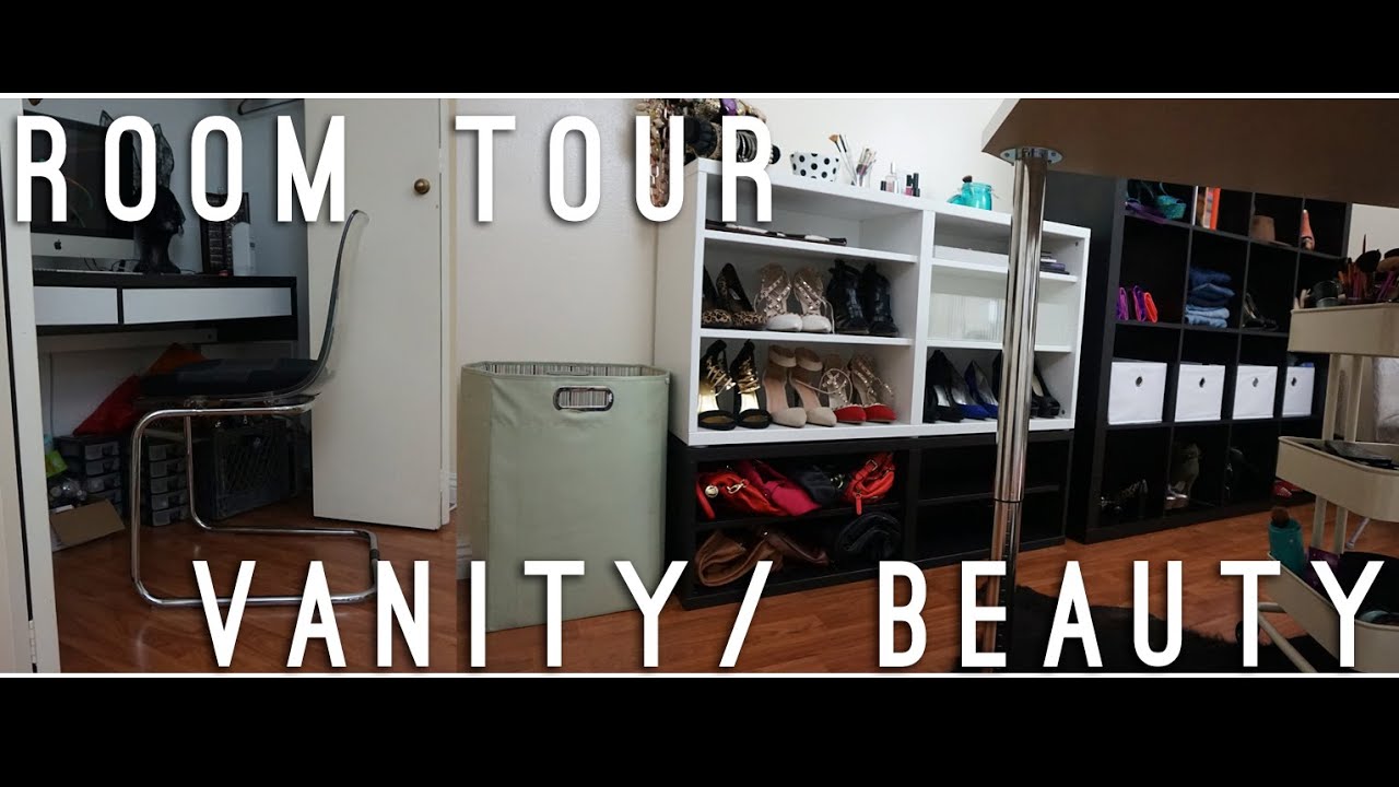 Beauty Room Walk in Closet TOUR & MAKEUP Collection - YouTube