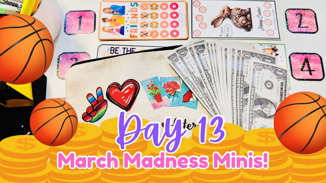 Budget/Saving: DAY 13 March Madness Minis - YouTube