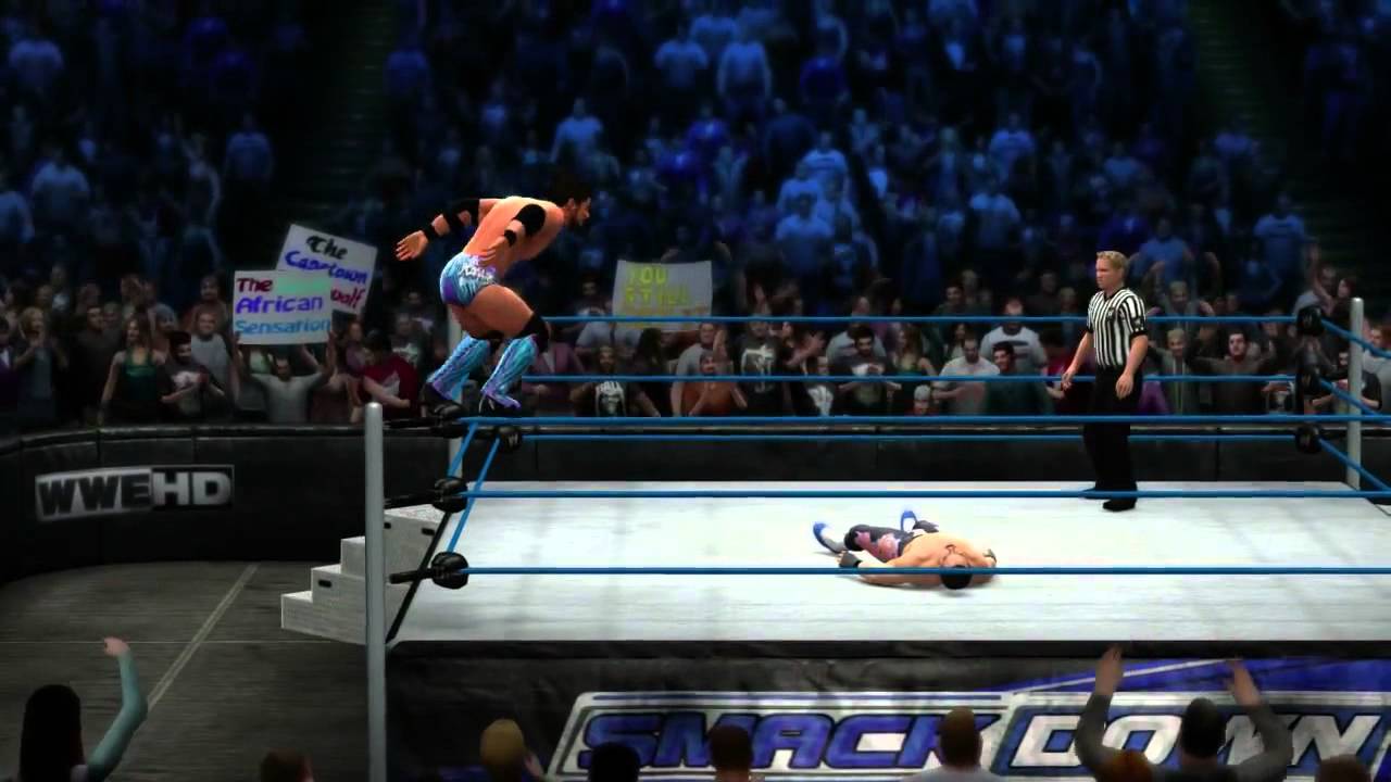 WWE 13 - Justin Gabriel's Finisher 450 splash! - YouTube